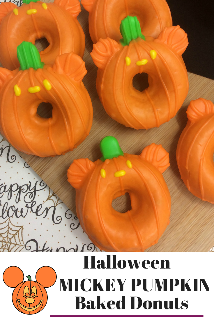 Mickey Pumpkin Donuts - Disney Halloween Recipe