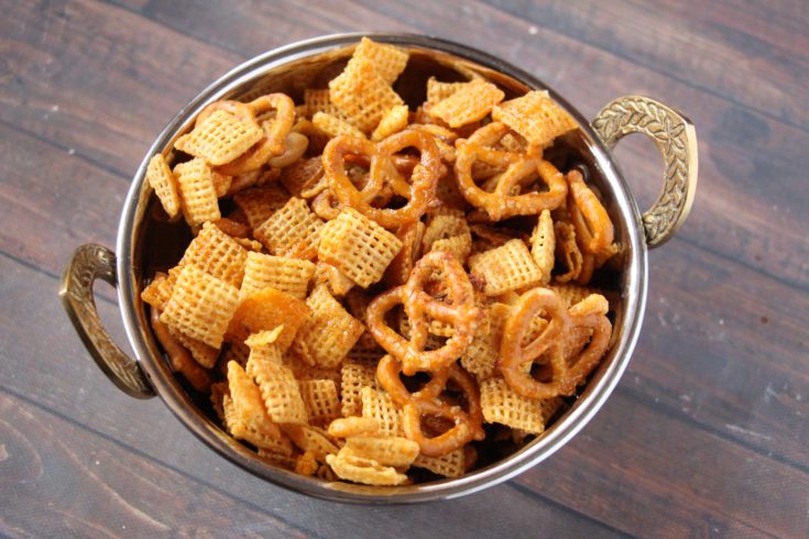 Baked Buffalo Chex Snack Mix