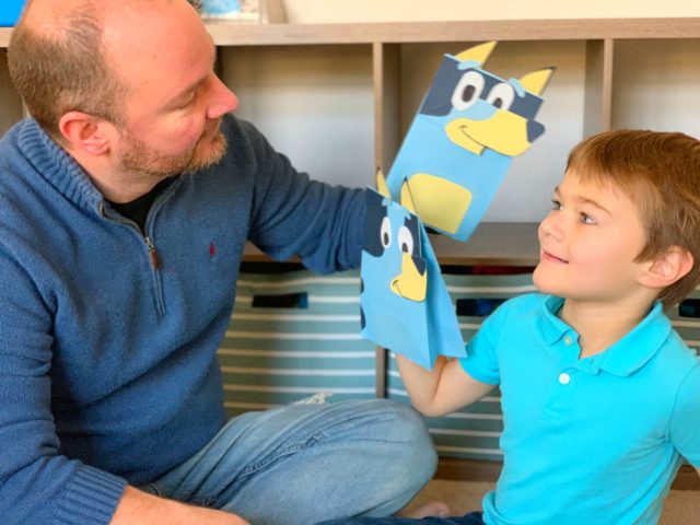 DIY Disney Junior Bluey Craft Puppets (VIDEO TUTORIAL)