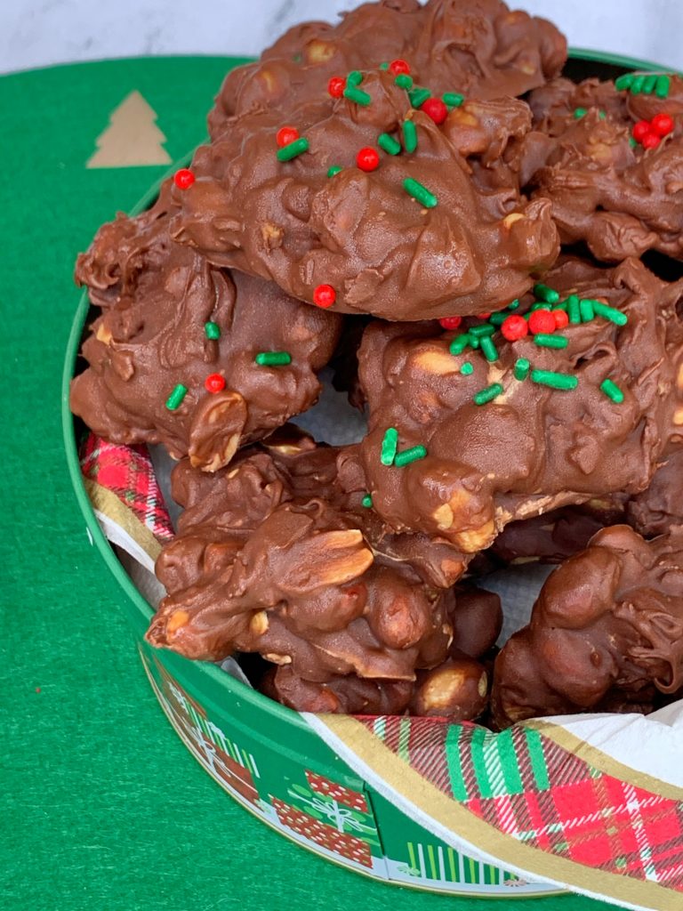 Foolproof Slow Cooker Christmas Drop Candy: Chocolate Butterscotch