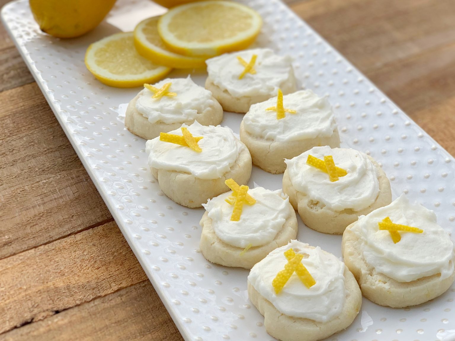 Soft Frosted Lemon Cookies