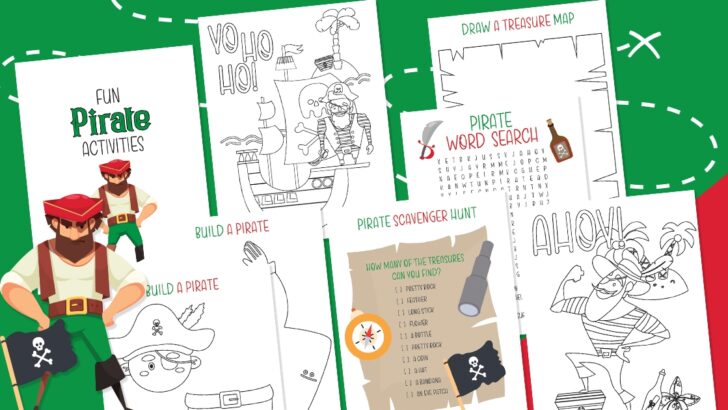 FREE Pirate Coloring Pages & Activities (Perfect For Pirate Kids Party!)