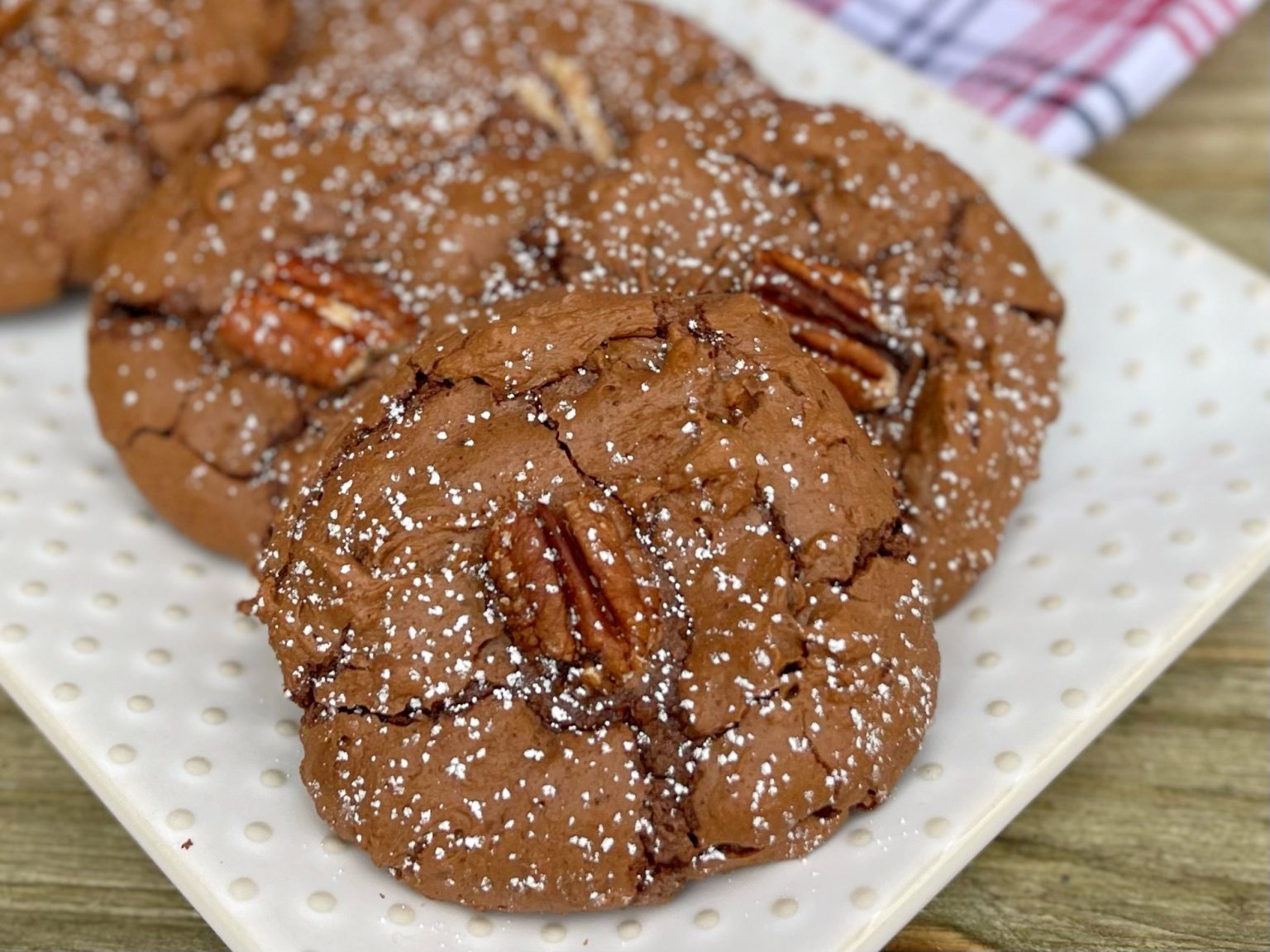 Chewy German Chocolate Cookies (No Coconut)