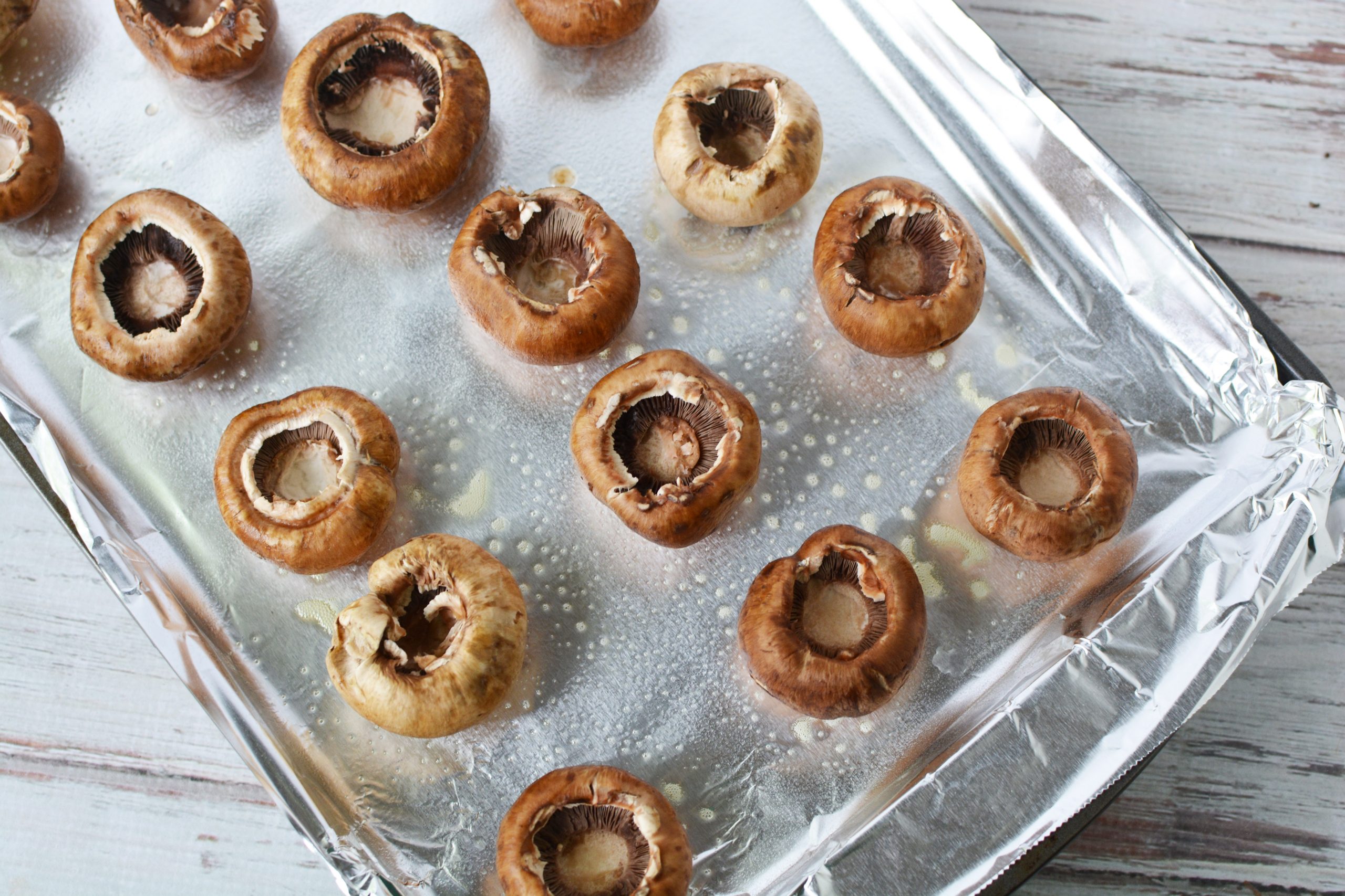 Bacon and Fontina Cheese Stuffed Mushrooms