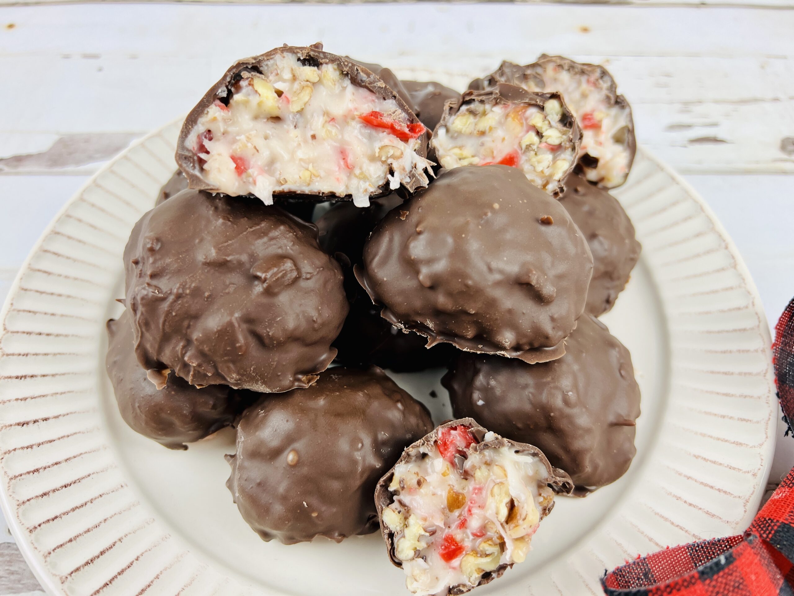 Cherry Coconut Pecan Candy