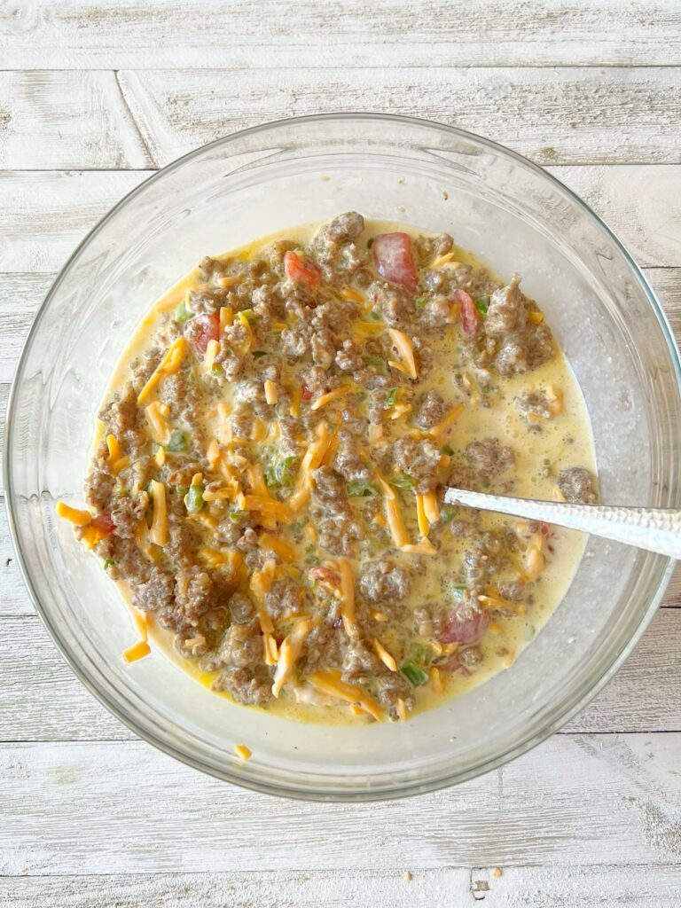 Southwest Poblano Sausage Quiche