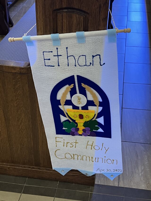 BEST First Holy Communion Banner Designs (That Kids Can Do)