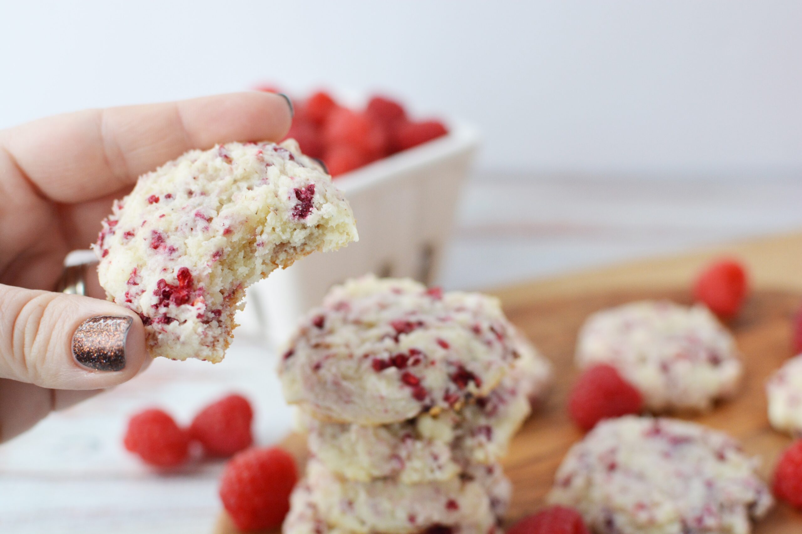 Raspberry Cream Cheese Cookies