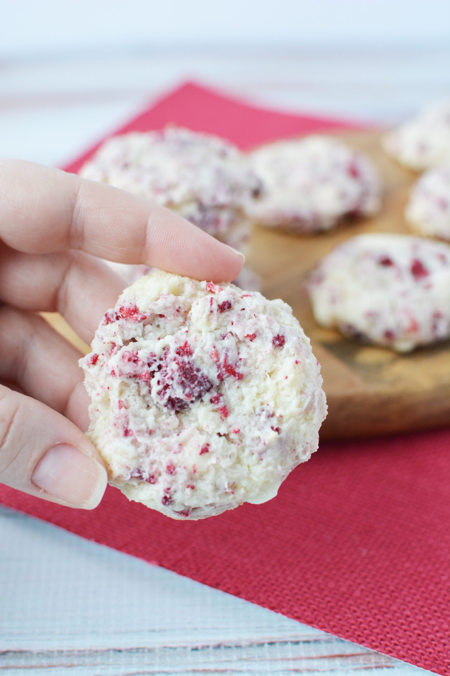 Raspberry Cream Cheese Cookies