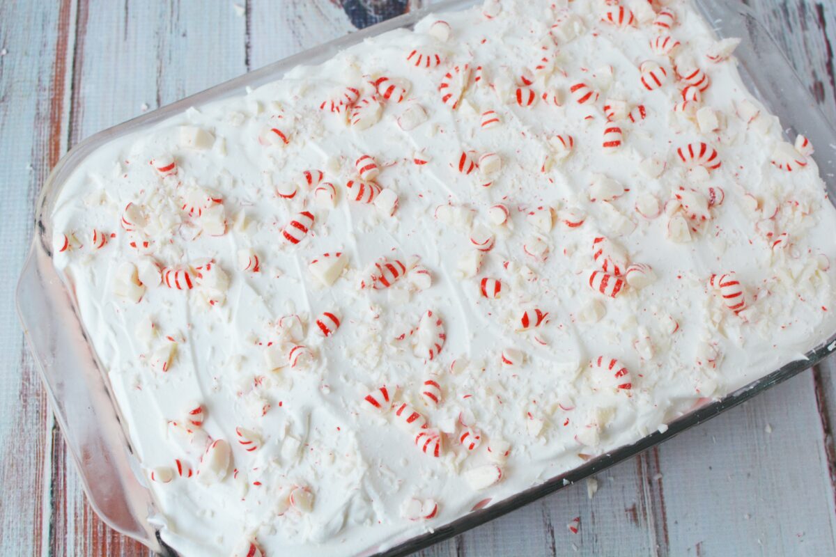 4-Ingredient Frozen Peppermint Delight Christmas Dessert