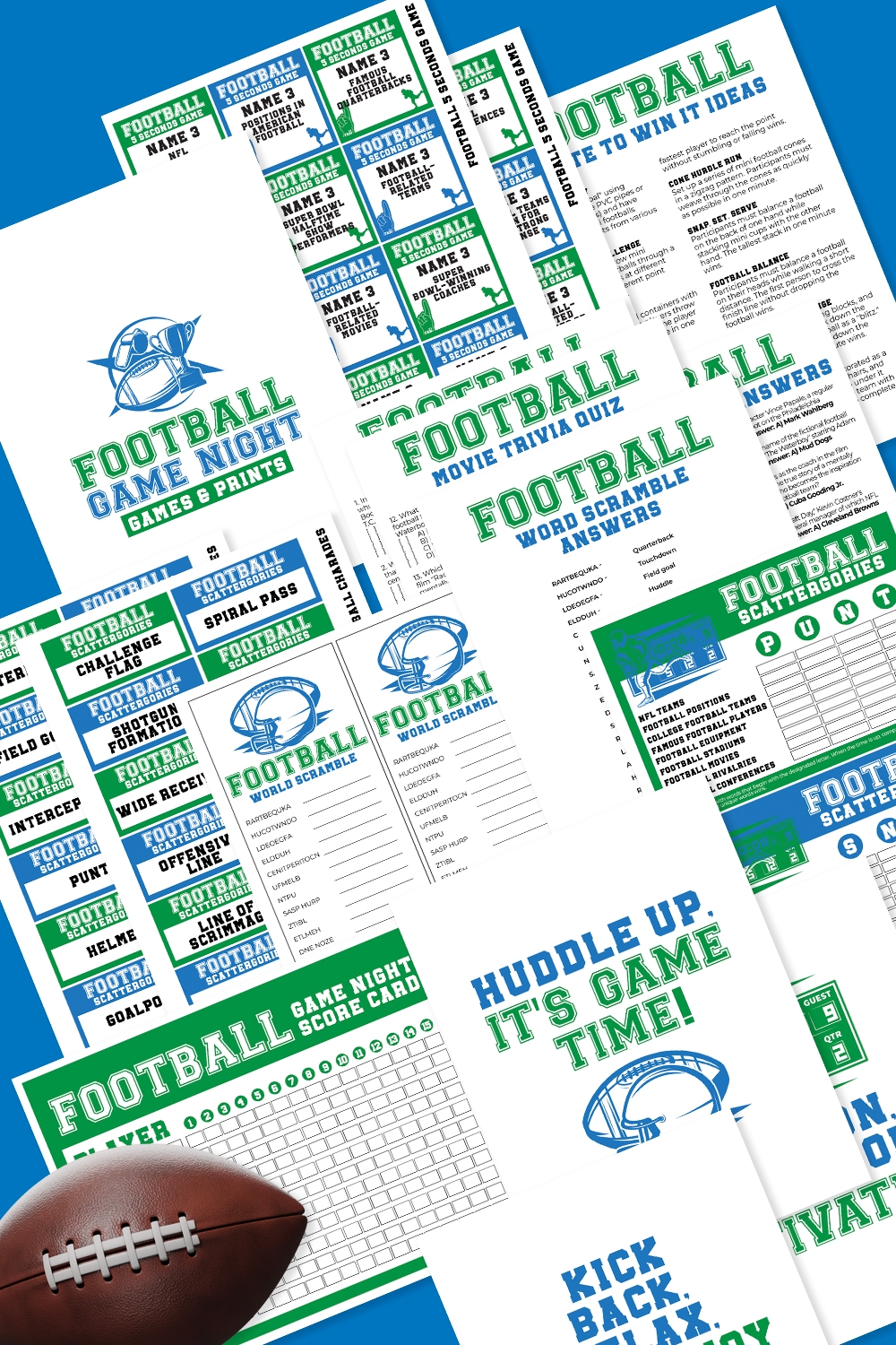 Free Printable Football Party Games PDF