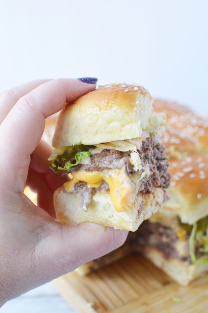 Big Mac Cheeseburger Sliders
